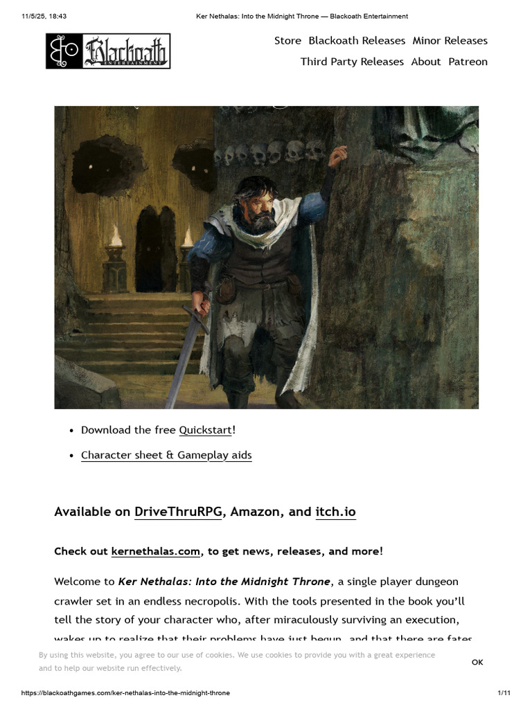Ker Nethalas - Into The Midnight Throne - Blackoath Entertainment | PDF | Gaming | Role Playing ...