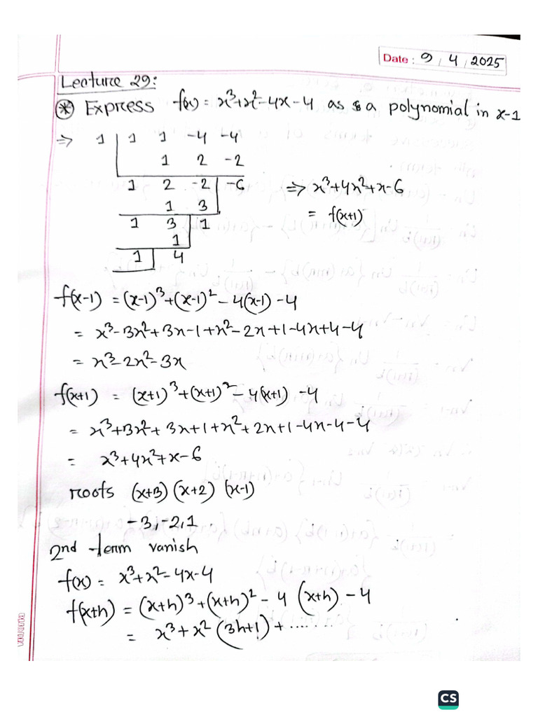 MTH 101 (Lecture - 29) by Simanto | PDF
