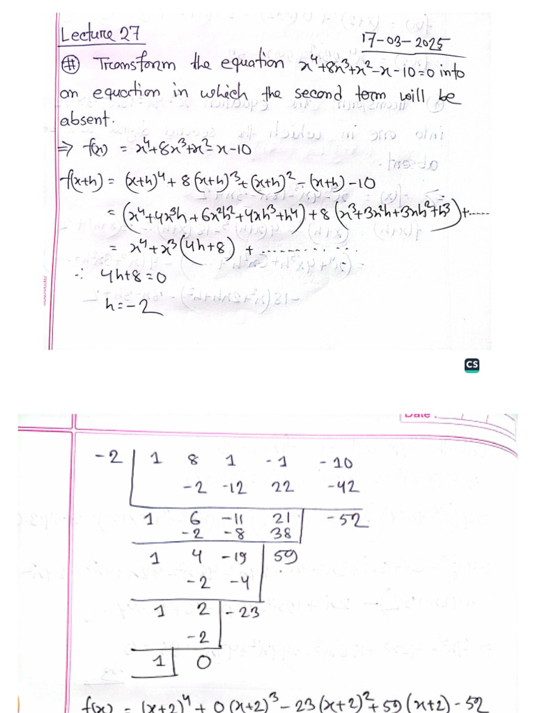 MTH 101(Lecture_27) by Simanto | PDF