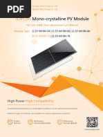 Trina 620w Datasheet | PDF | Solar Panel | Photovoltaics