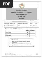 Grade 6 History Term 1 Assessment | PDF