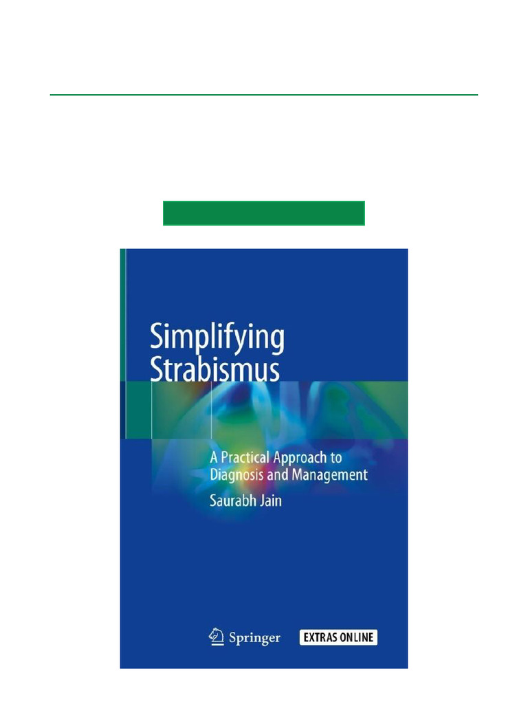 Breakthrough Read Simplifying Strabismus A Practical Approach To ...