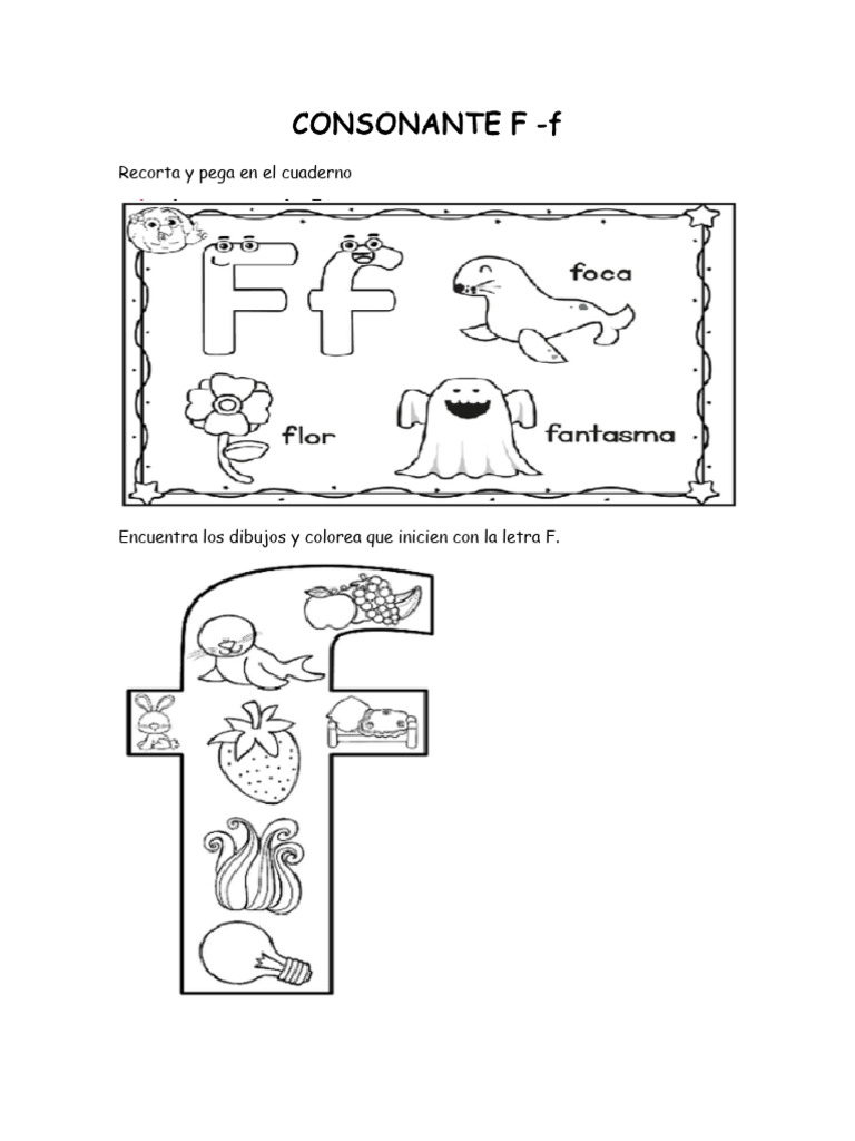 Consonante F | PDF