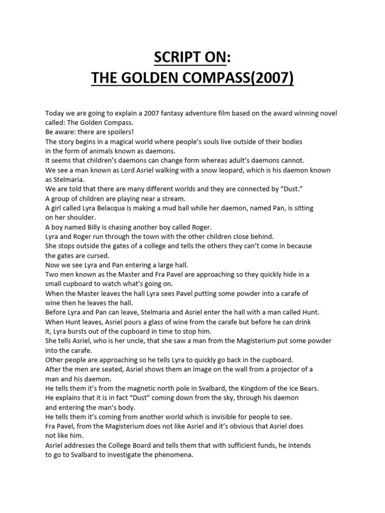 Golden Compass | PDF