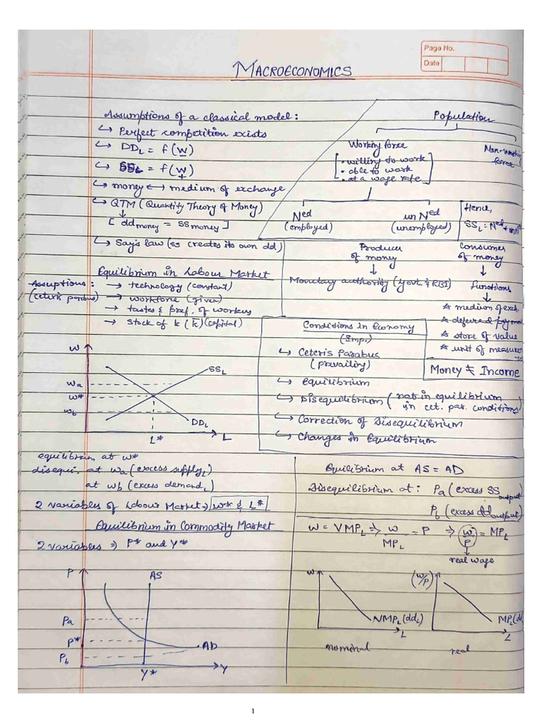 Macroeconomics Notes | PDF