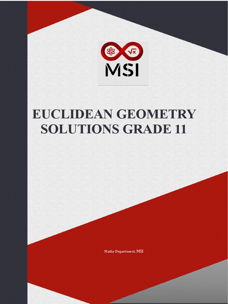 Euclidean Geometry Grade 11 Solutions | PDF | Geometric Shapes ...