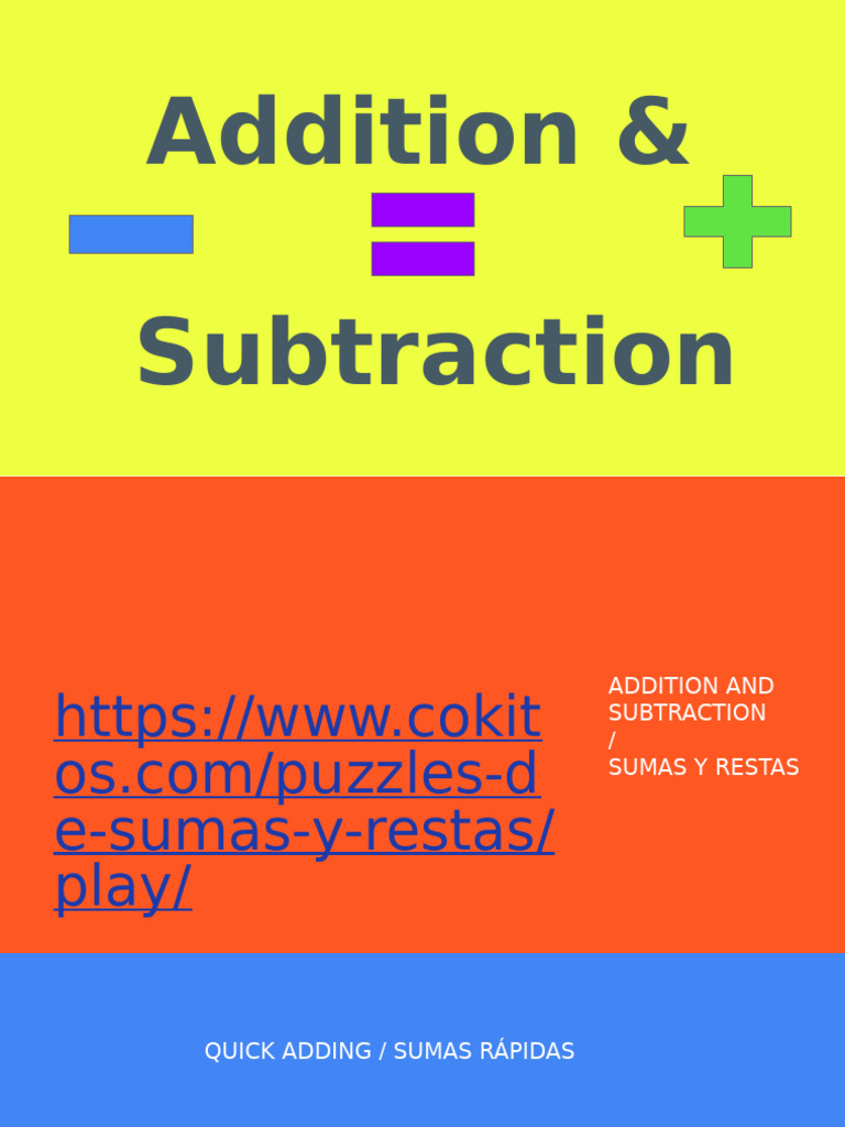 Addition & Subtraction | PDF