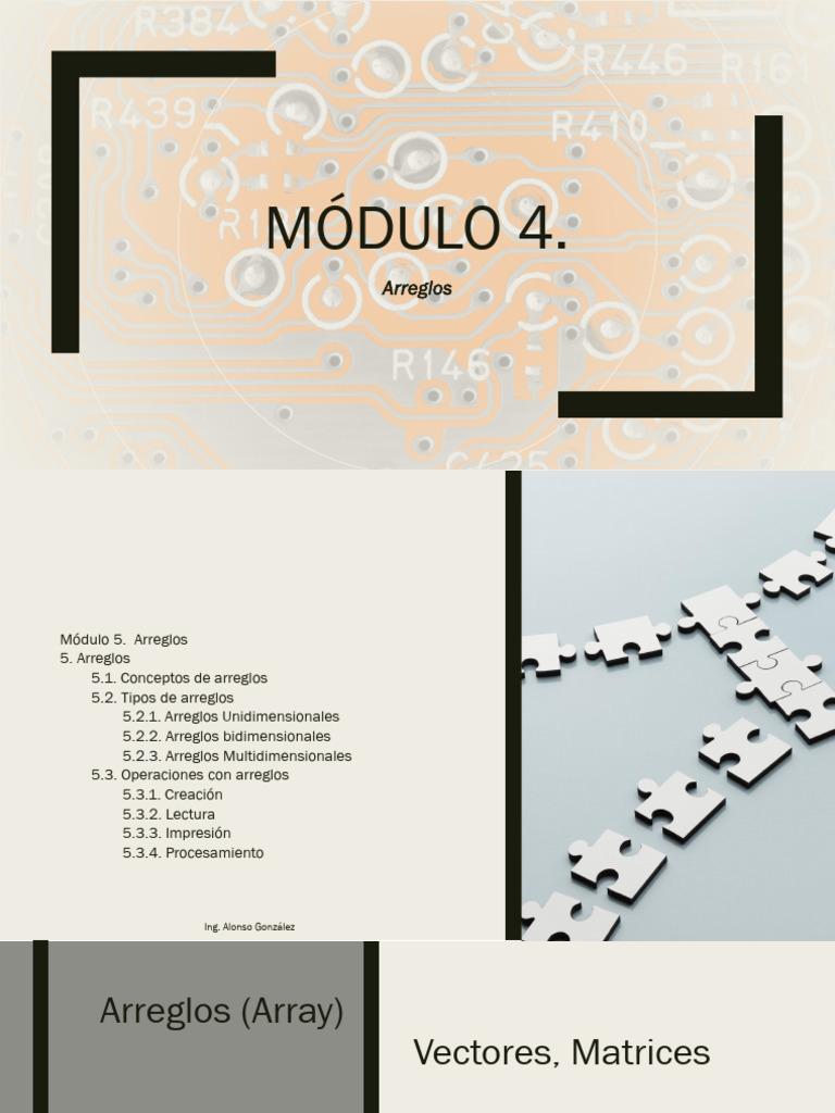 MODULO 4 Arreglos y Matrices | PDF
