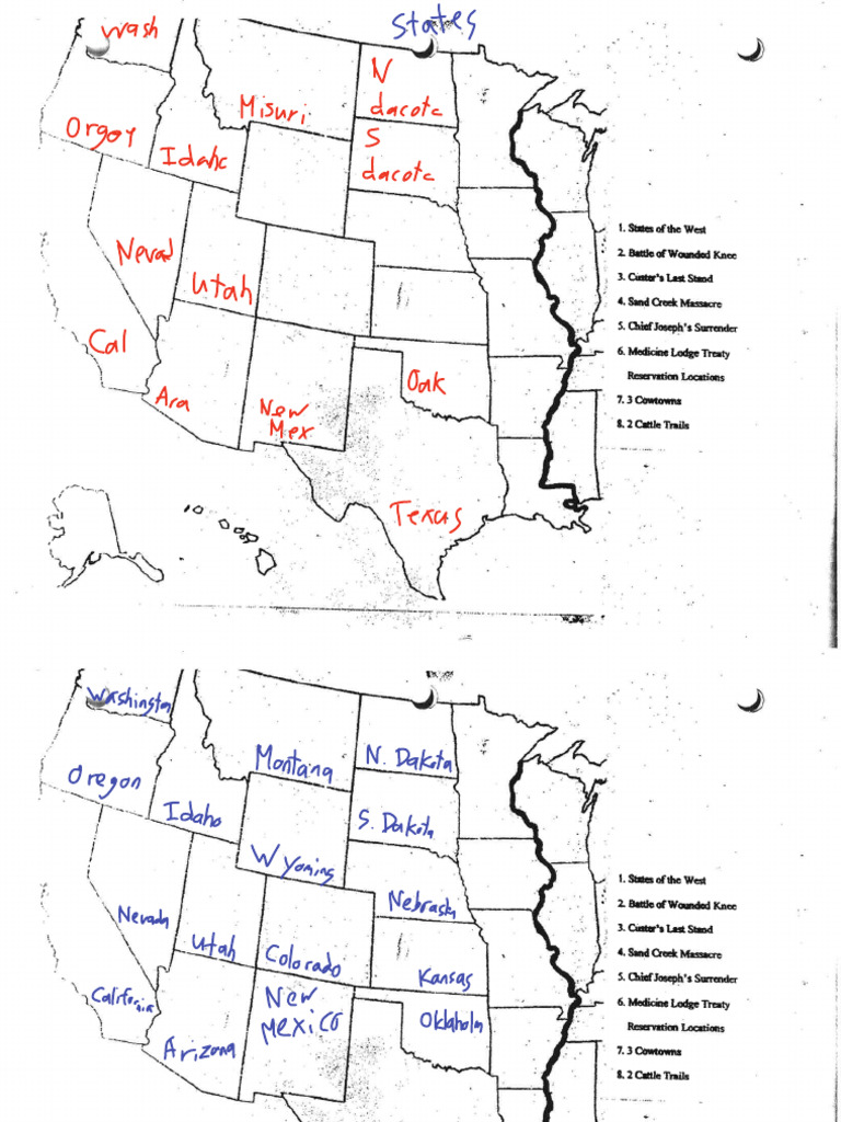 Blank Map of Western United States | PDF