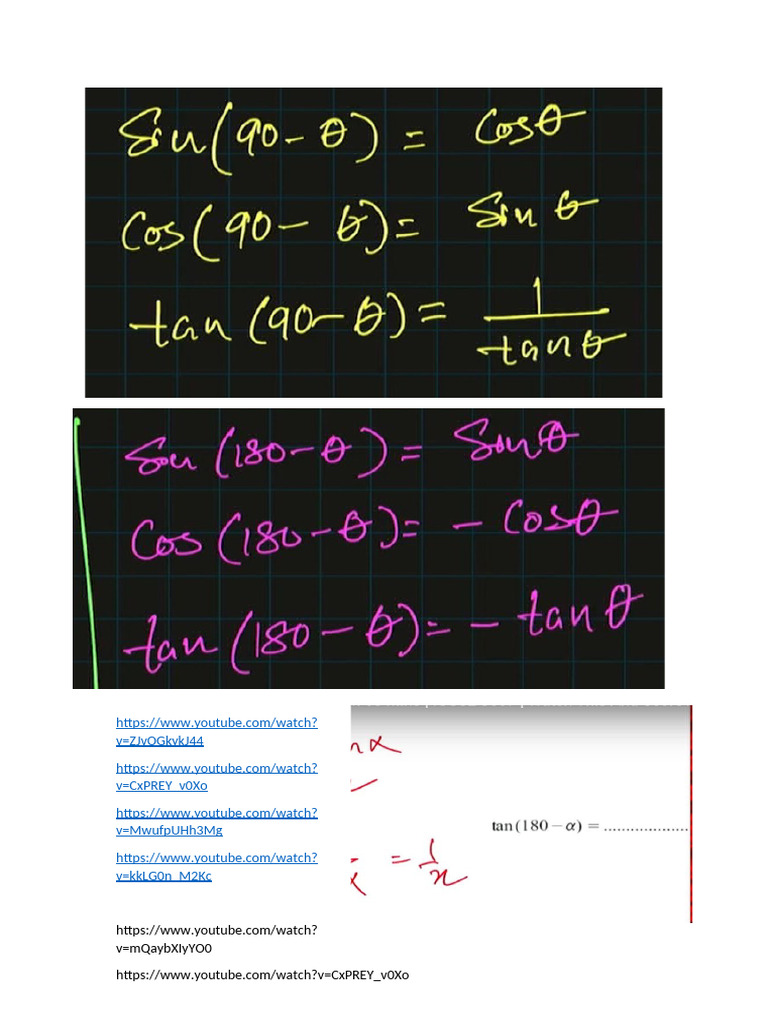 Cos and Sin | PDF