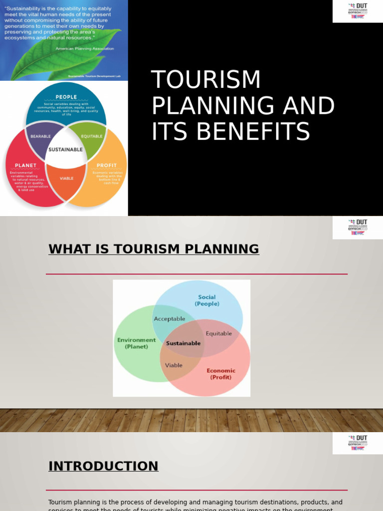 STDV 301 Presentation (Tourism Planning and Its Benefits) Final Draft ...