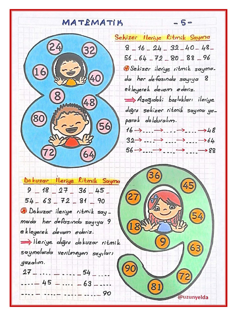 Ritmik Sayma 8er Ve 9ar | PDF