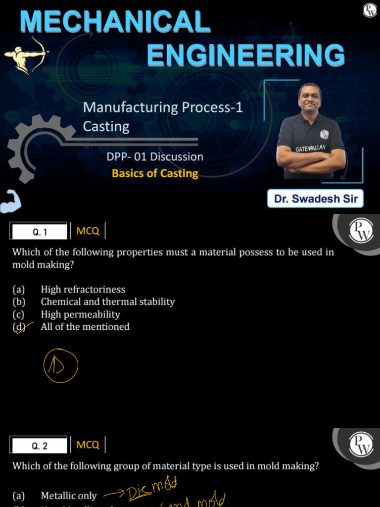 Casting - DPP 01 Discussion Notes | PDF
