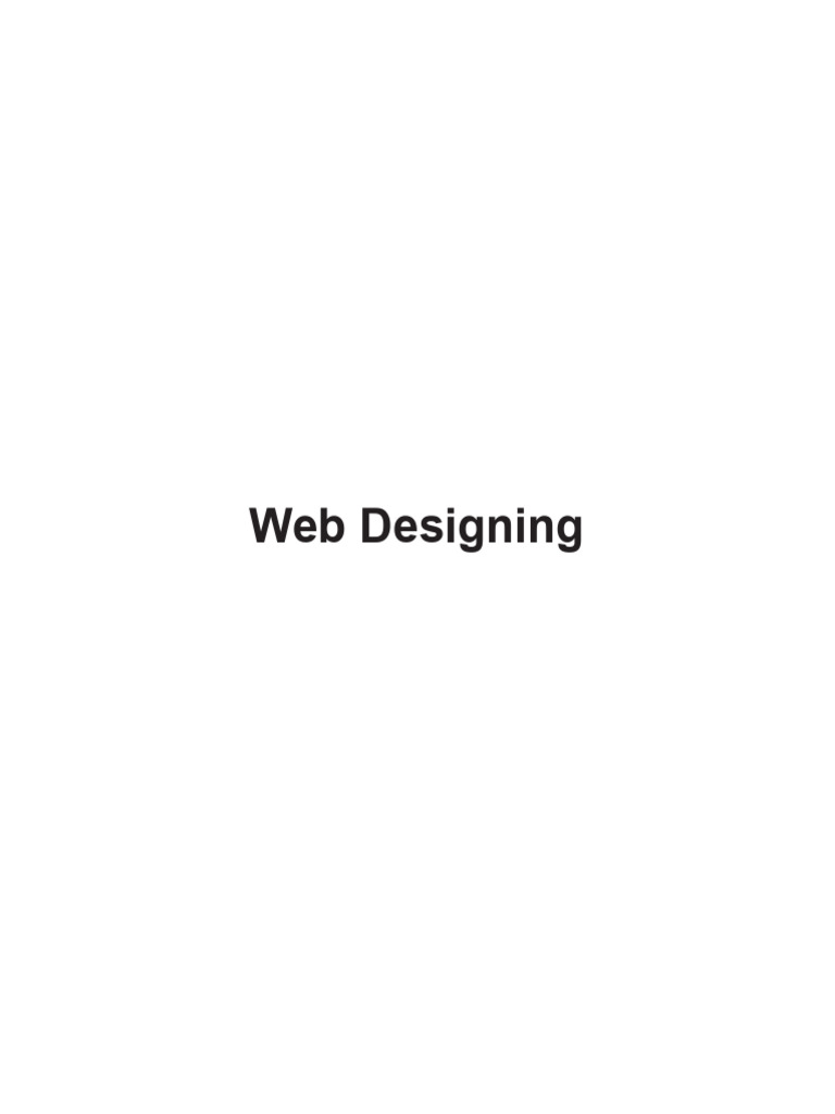 Web Designing - EInternational | PDF | Html Element | Html
