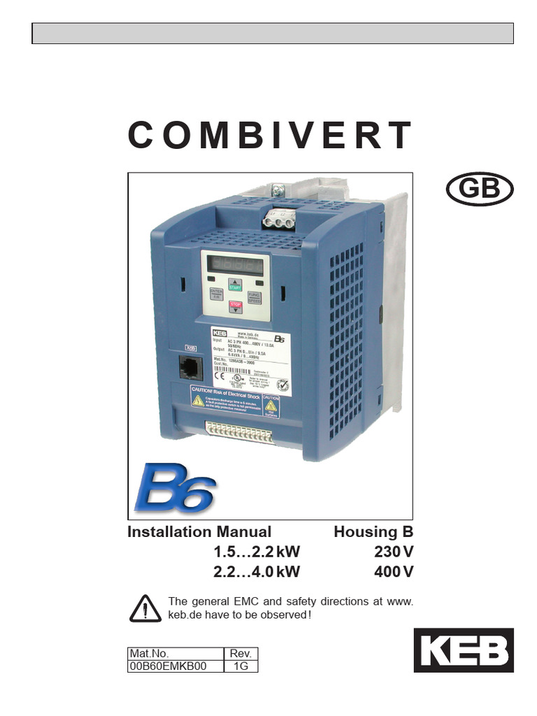 Manual KEB B6 | PDF | Mains Electricity | Power Inverter
