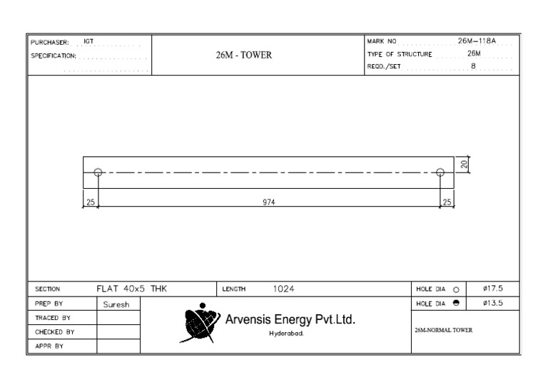 26M Shop Drawings Mark No 118A | PDF