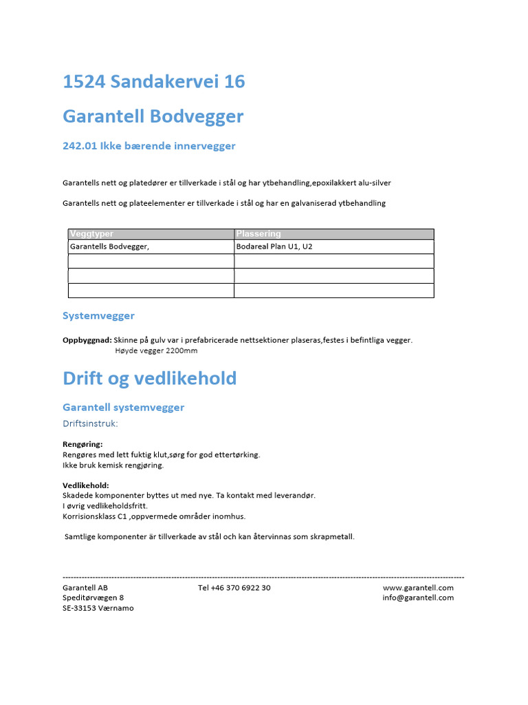 Bodvegger - FDV | PDF