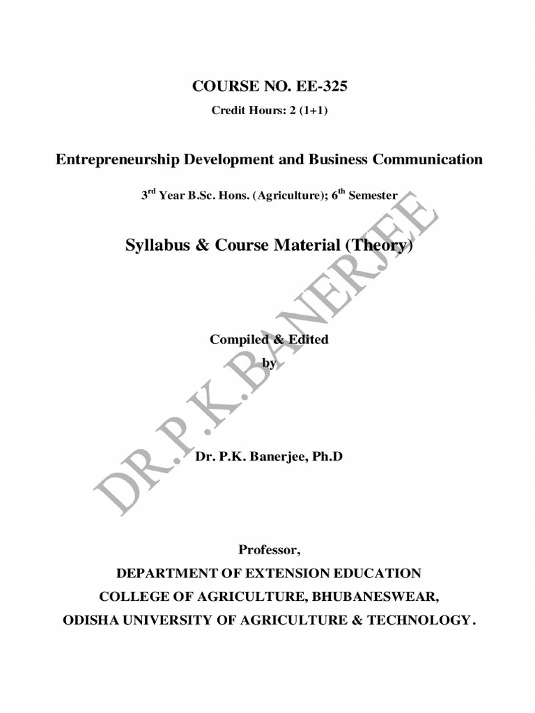 EE-325 Course Material-1 | PDF