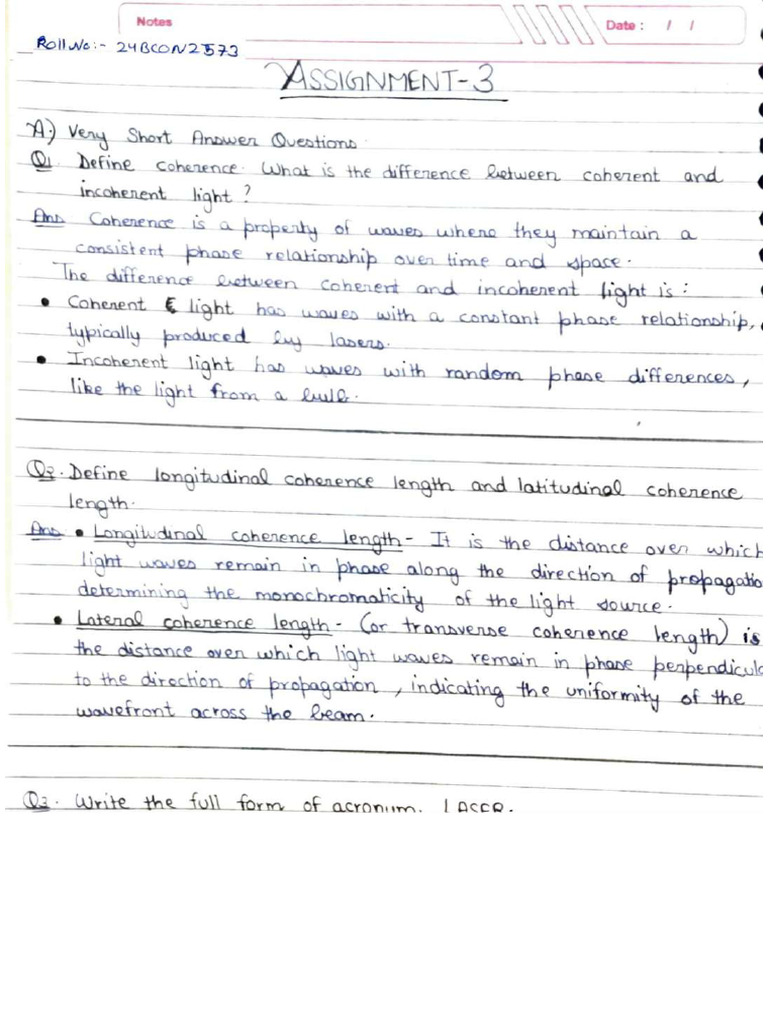 Physics 3 Assignment | PDF