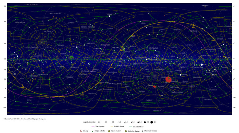 Constellation Map Overview PDF | PDF | Constellation | Stellar Groupings