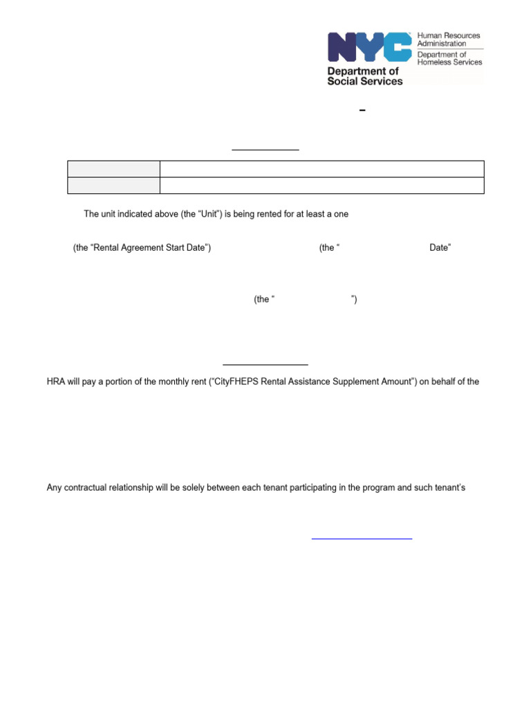 CFHEPS to Move Packet | PDF | Lease | Landlord