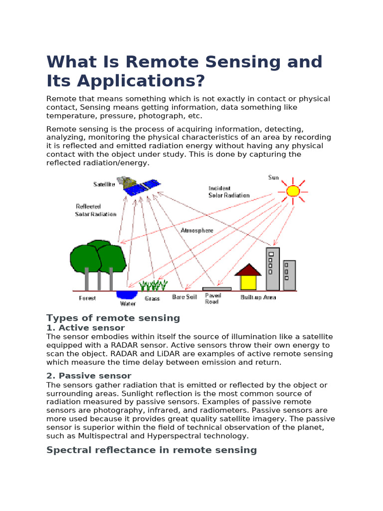 Application of Remote Sensing | PDF | Remote Sensing | Geographic Information System