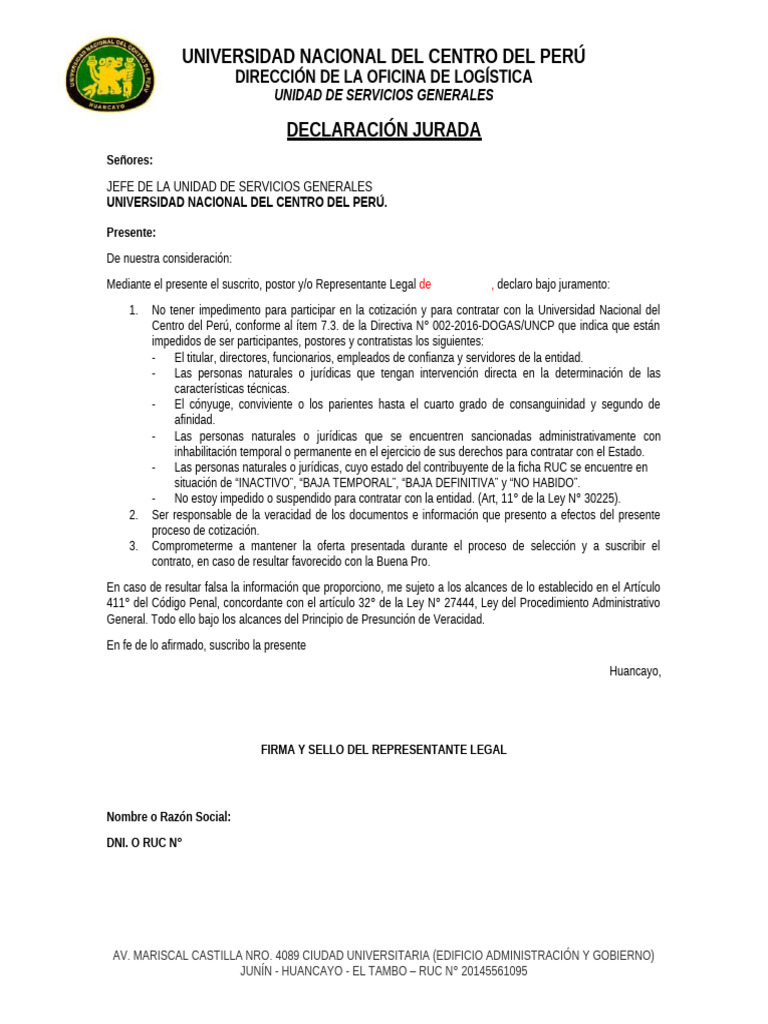 ANEXO - DJ y CCI servicios | PDF