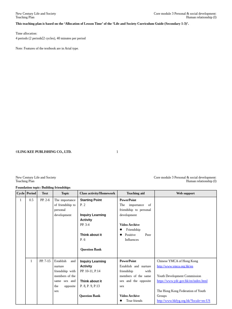 Core Module 3 - Teaching Plan (Foundation Part, 2022 Updated Version) | PDF | Cyberbullying ...