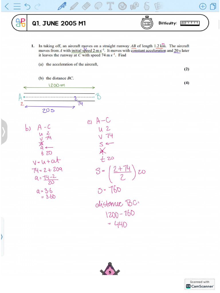 Horizontal Motion HW | PDF