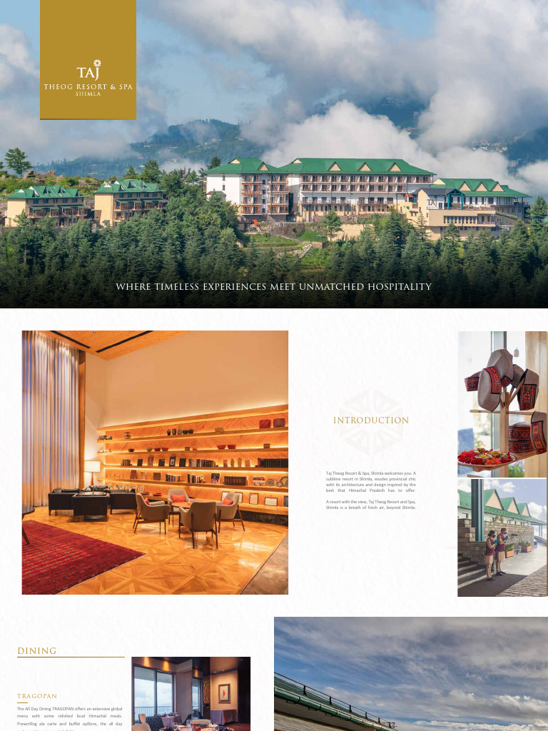 Taj Theog Resort & Spa, Shimla - Factsheet | PDF