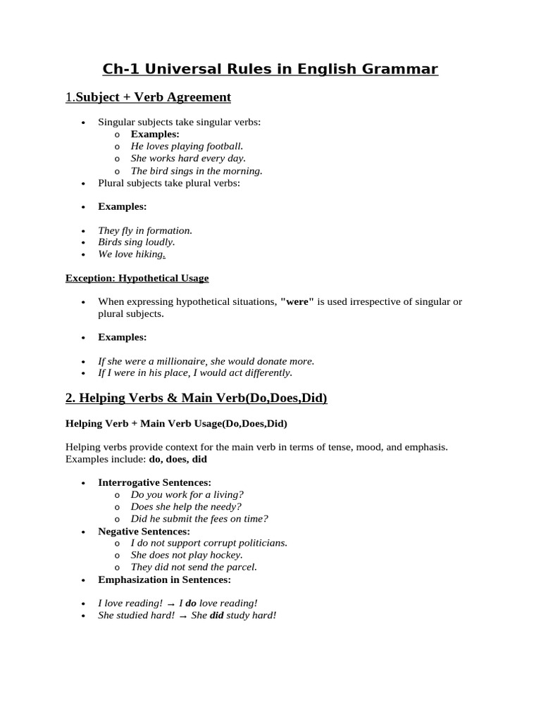 Eng Baics of English Grammer | PDF | Verb | Grammatical Tense