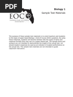 Biology 1 EOC Assessment Practice | PDF | Cell Membrane | Cell (Biology)