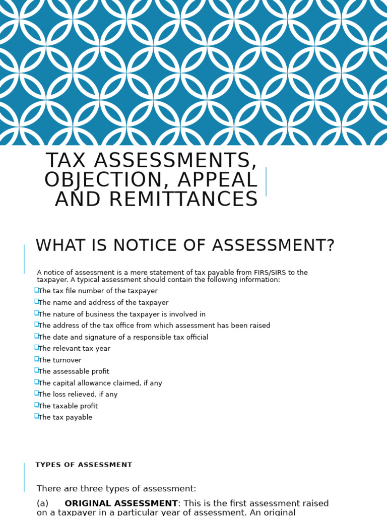 Tax Assessment Objections and Appeals Guide | PDF | Taxes | Tribunal