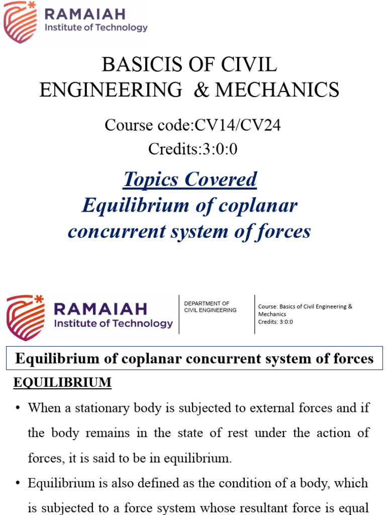 Bce&m - Unit 4 - PPT - 1 | PDF | Force | Geometry