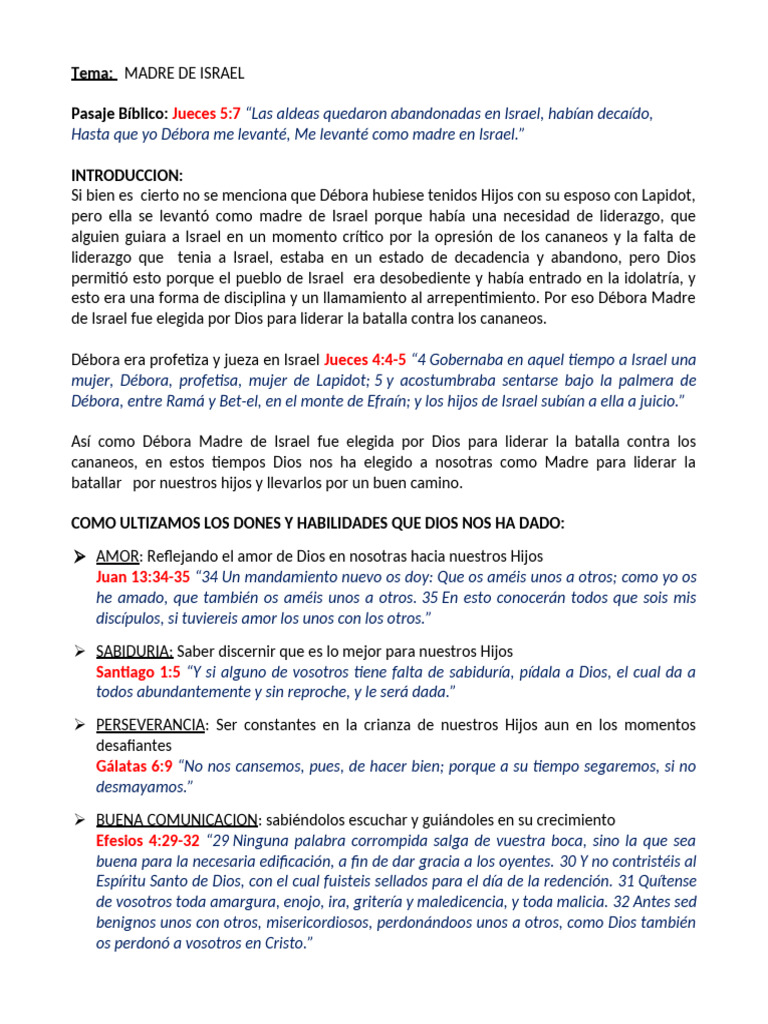 madre de israel | PDF | Amor | Creencia religiosa y doctrina