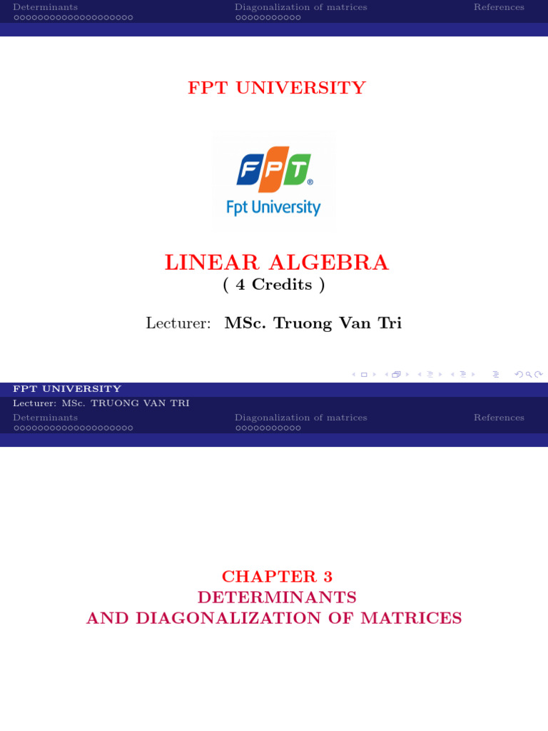 MAE101-ALGEBRA-Chapter 2 - Determinat and Diagonalization | PDF | Eigenvalues And Eigenvectors ...