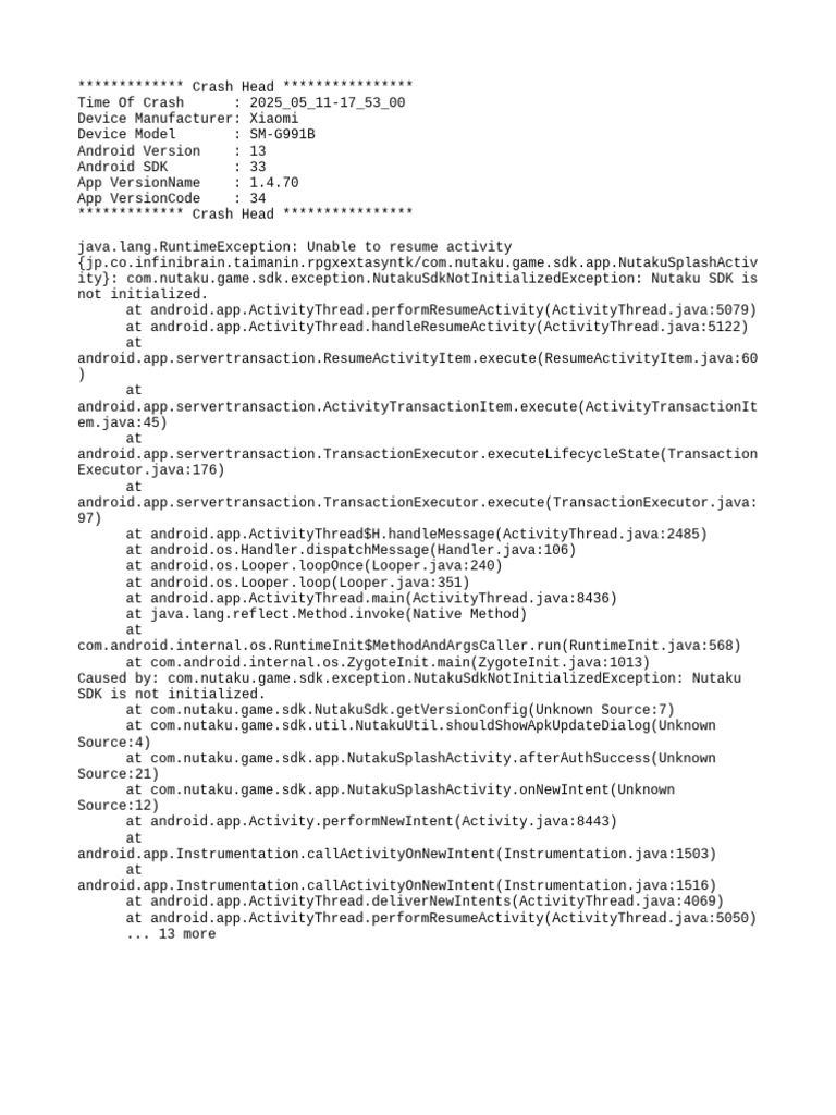 Modified Crash Log 3 | PDF
