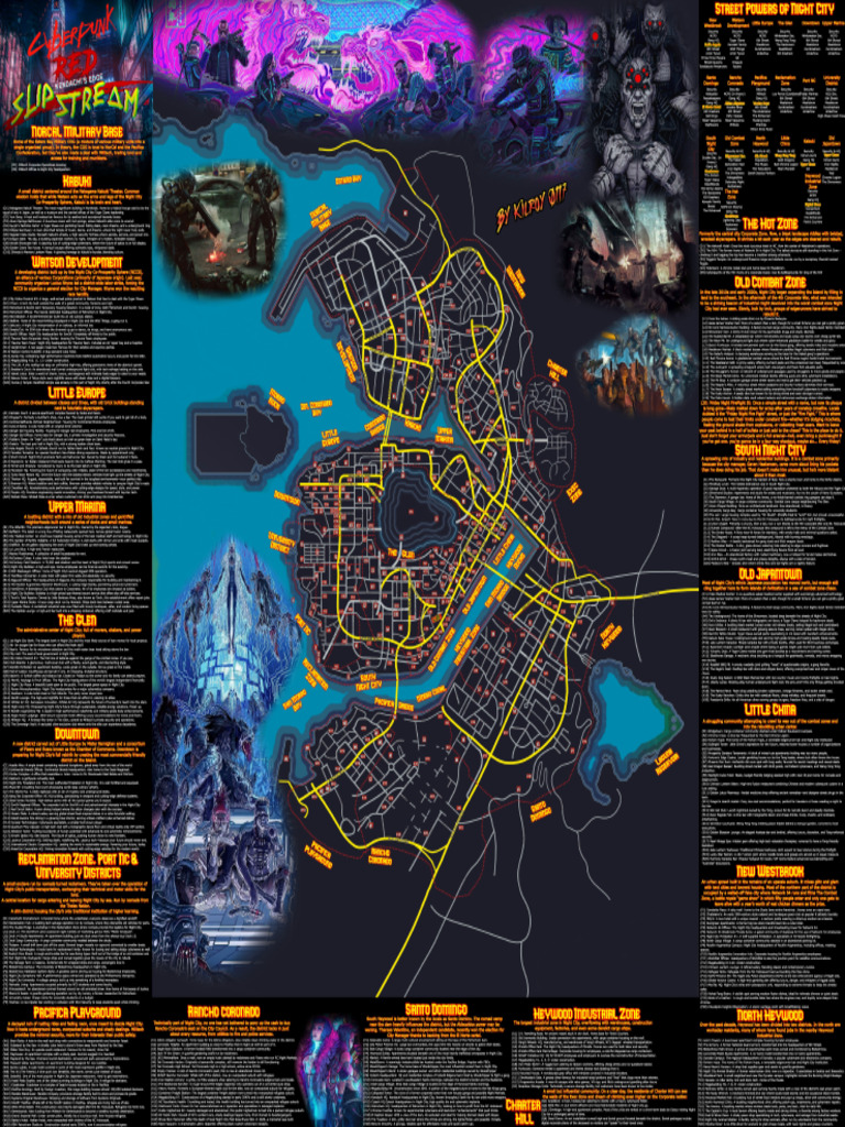 Kilroy's Night City 2045 Deluxe Map v117. | PDF