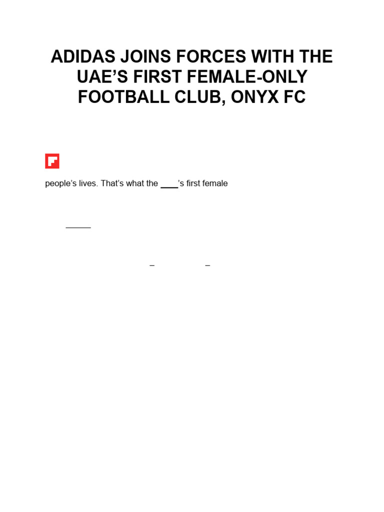 Onyx FC - UAE Women's Football Team | PDF | Psychological Resilience