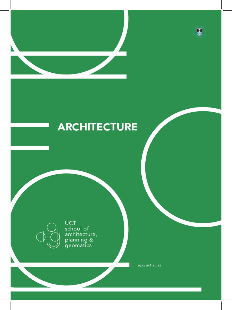 Architecture BAS Booklet UCT | PDF | Drawing | Academic Degree
