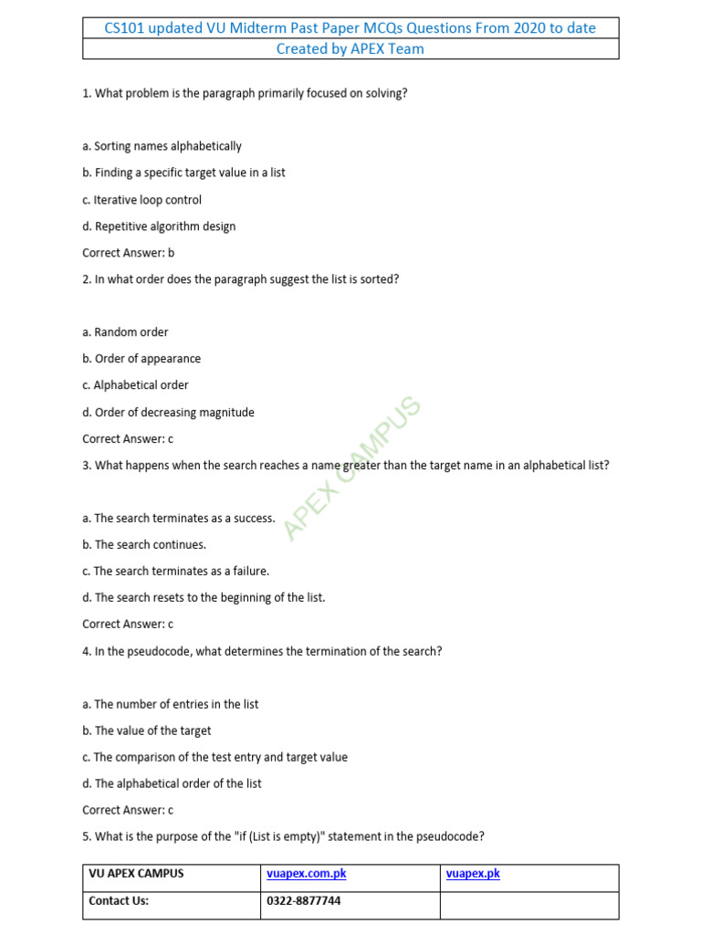 Module 96-102_vuapex.com.pk | PDF | Control Flow | Algorithms And Data Structures