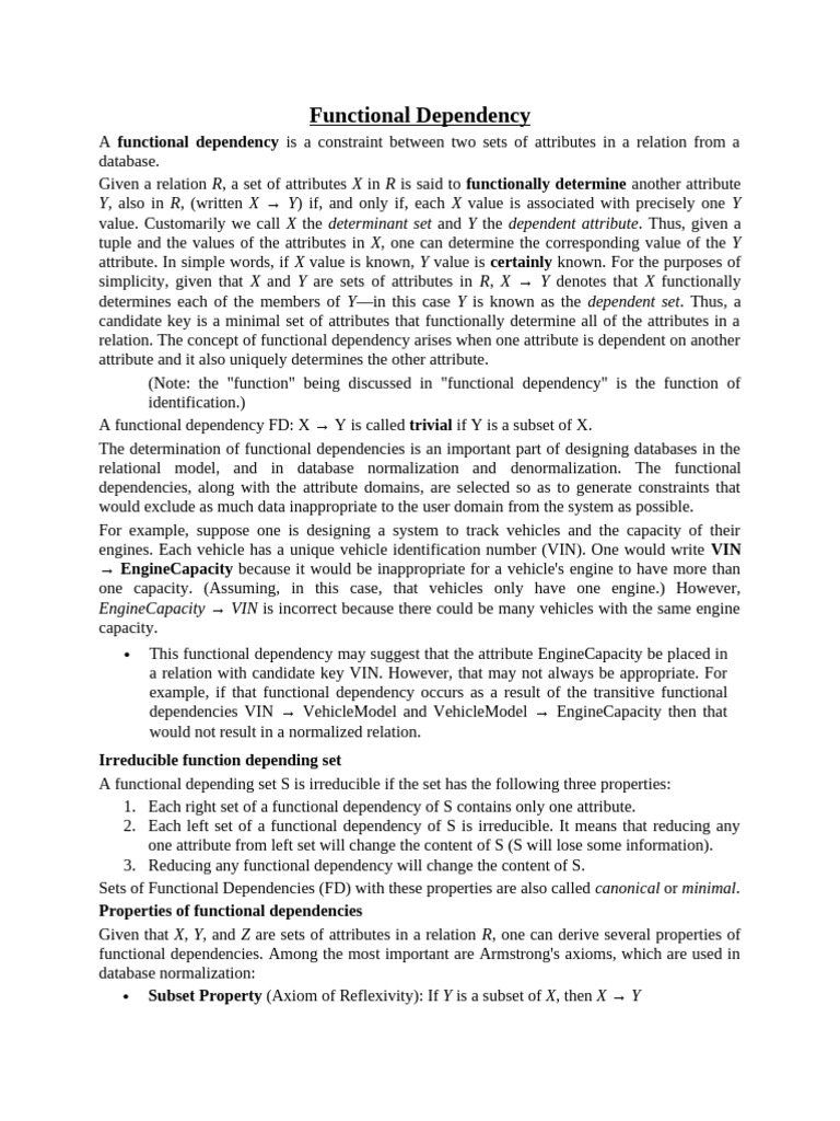 Unit 3 Functional Dependency And Normalization Pdf Data Management