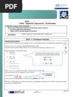 Gr9 Maths Factorisation MEMO | PDF | Mathematics | Arithmetic