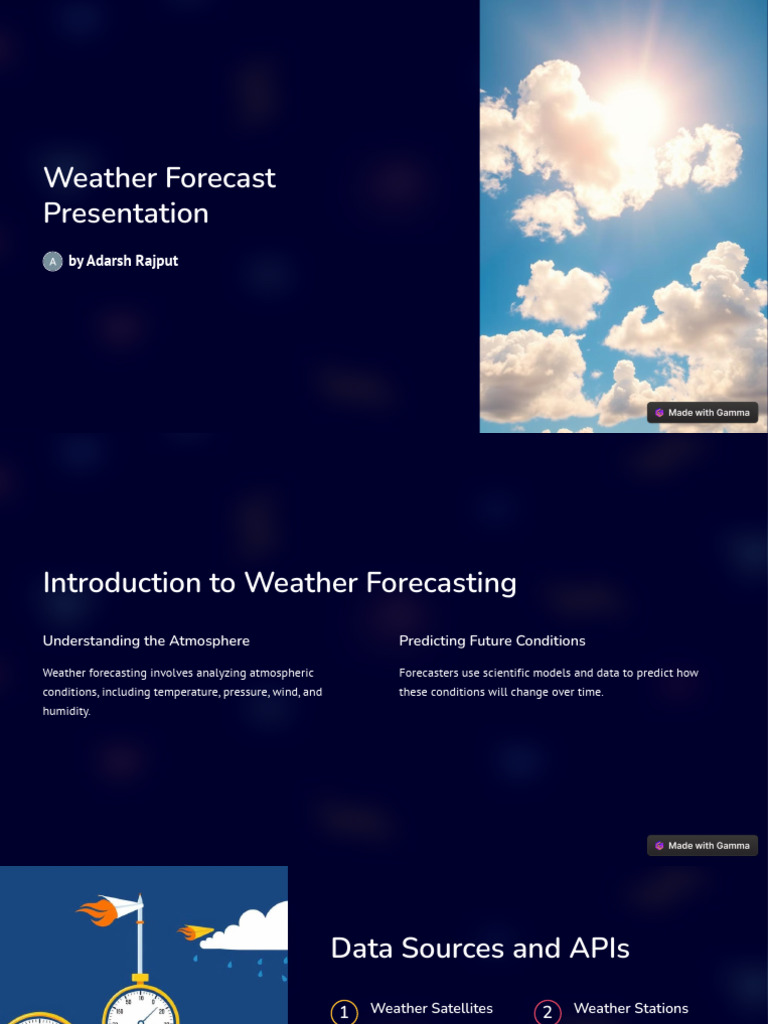 Weather Forecast Presentation | PDF | Weather Forecasting | Weather