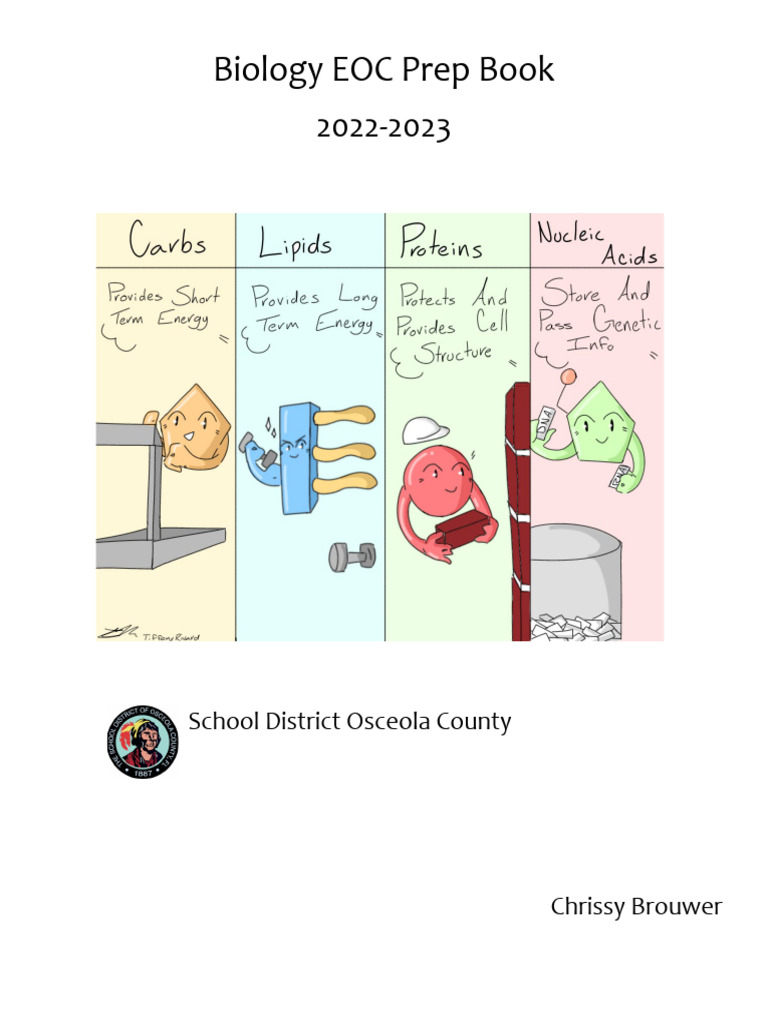 Biology EOC Prep Book 22-23 | PDF | Cell (Biology) | Macromolecules