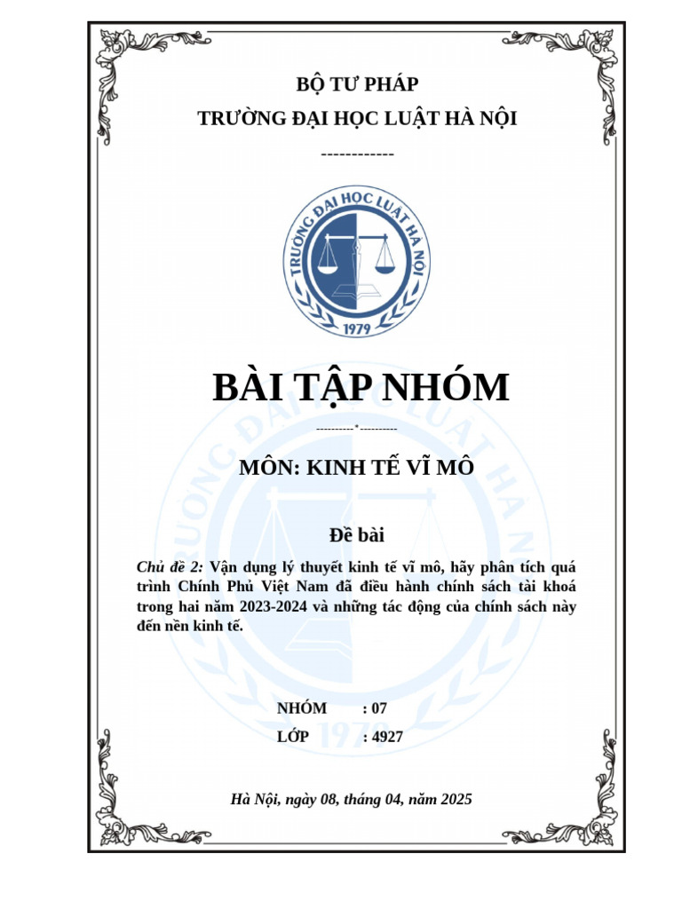 BTL KTVM Nhóm 7 | PDF