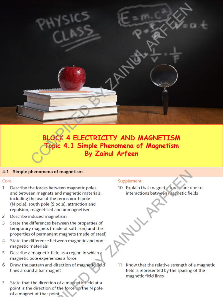 4.1 Simple Phenomena of Magnetism - Watermark | PDF | Magnet | Atoms