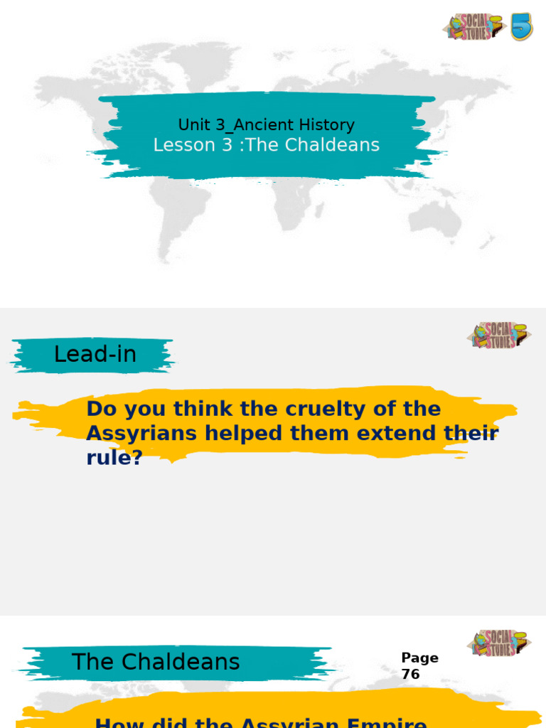 03-Grade 5 - Unit 3 - Ancient History - Lesson 3 - The Chaldeans | PDF ...