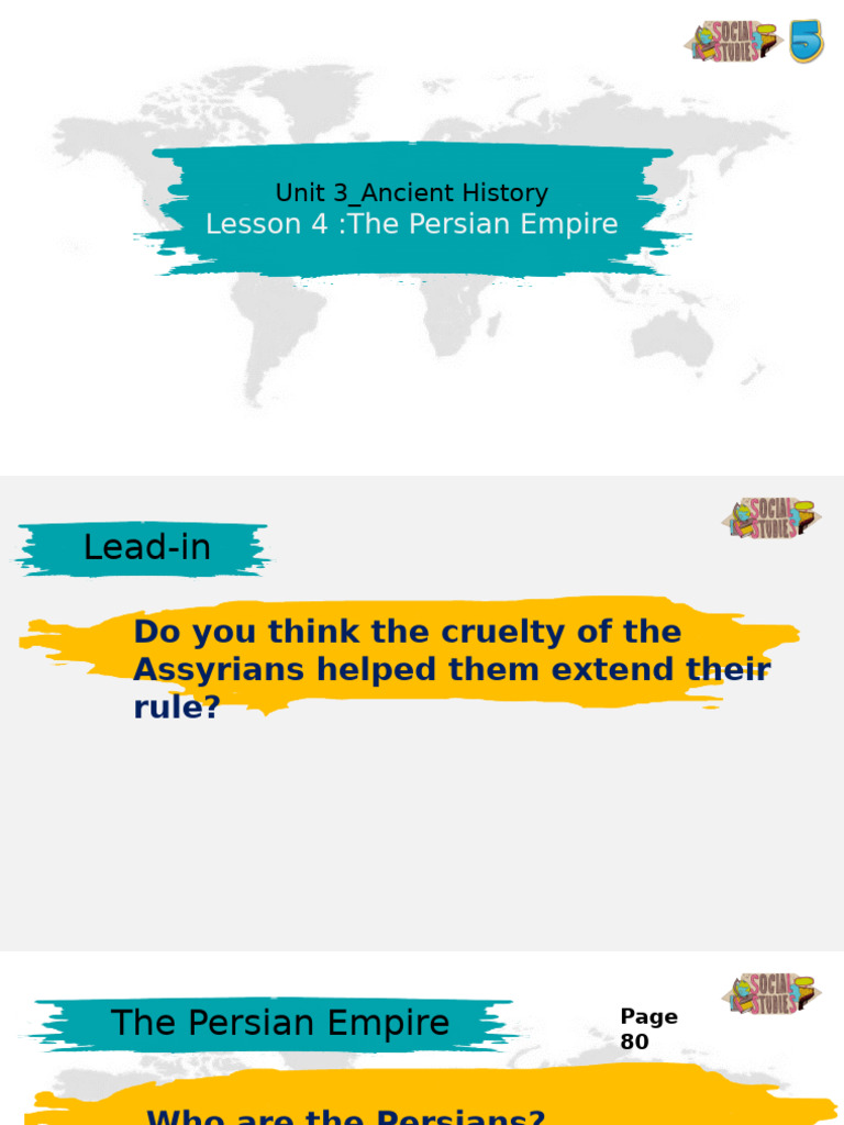 04-Grade 4 - Unit 3 - Ancient History - Lesson 4 - The Persian Empire ...