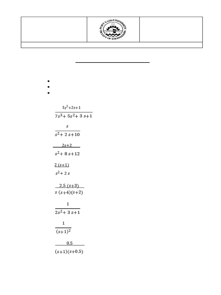 Lab2 - Control Transfer Function | PDF
